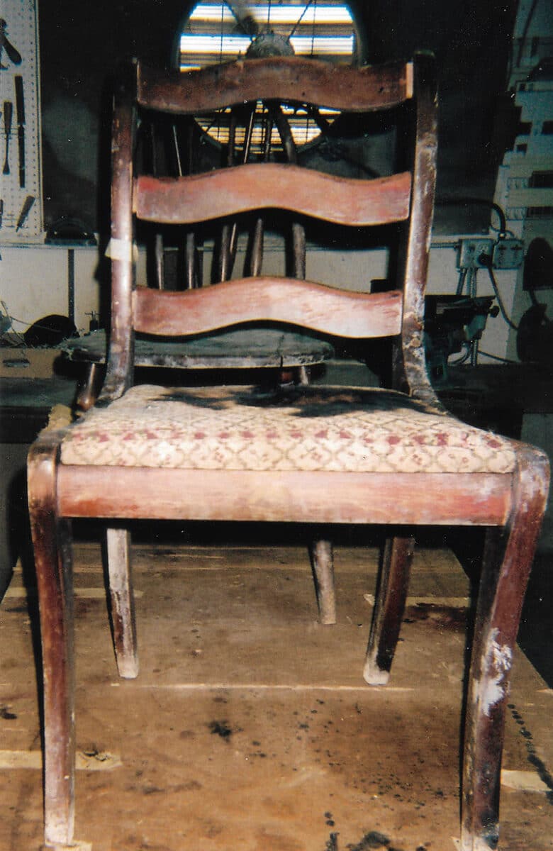 Fire Restored Chairs | Musuem Quality Restoration Services